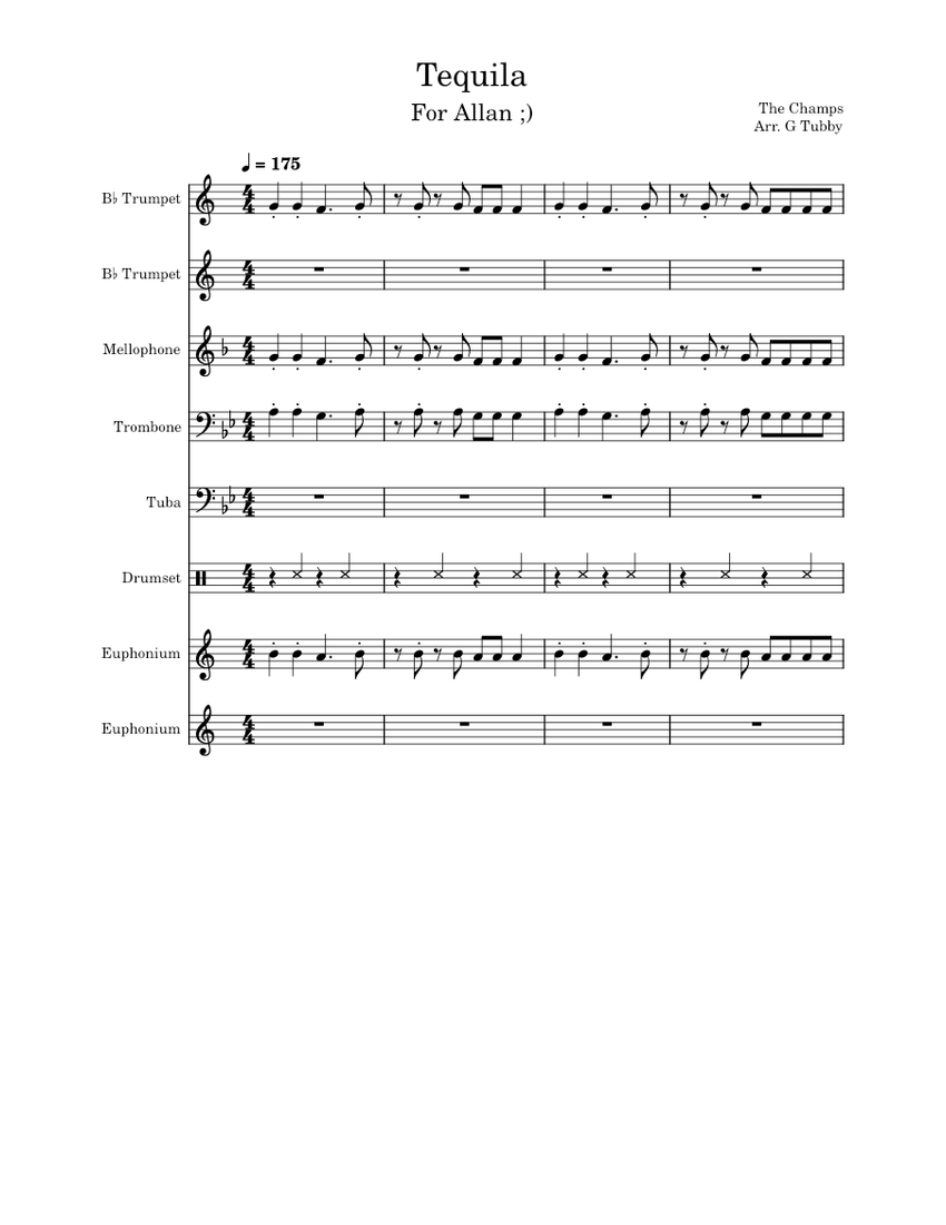 Tequila - The Champs (For Leighton Buzzard Philharmonic Marching Band ...