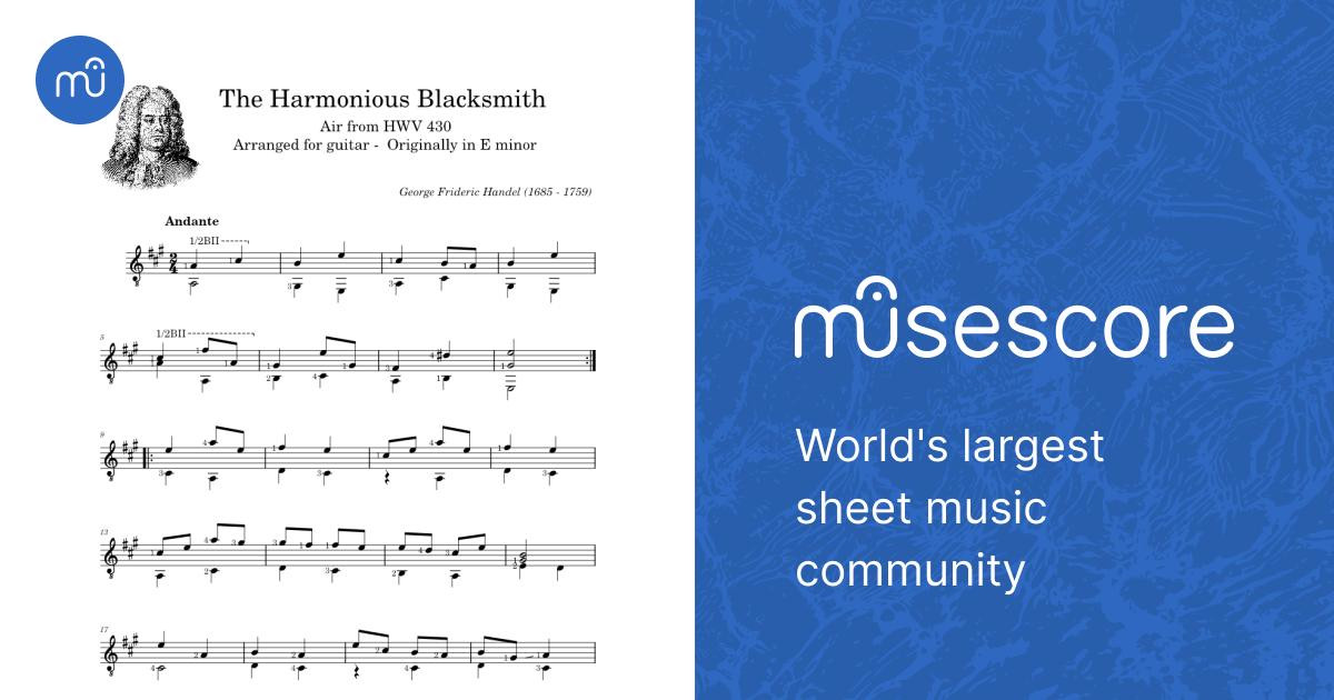 Air (Theme from The Harmonious Blacksmith), HWV 430 – George Frederick ...
