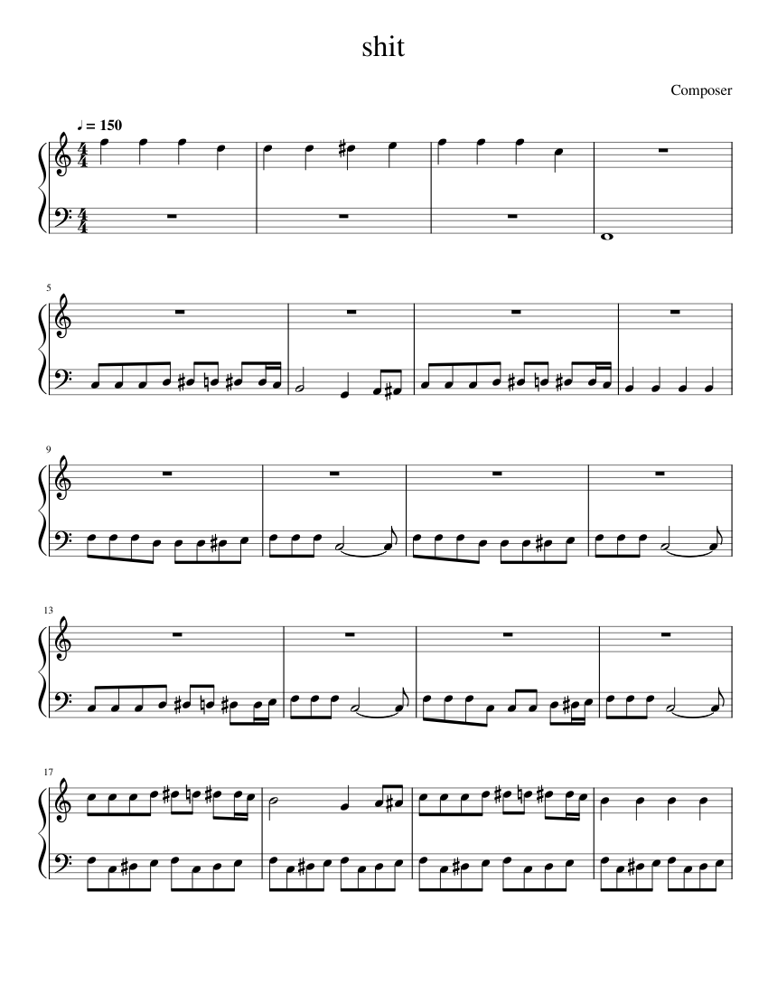 piano pog Sheet music for Piano (Solo) | Musescore.com
