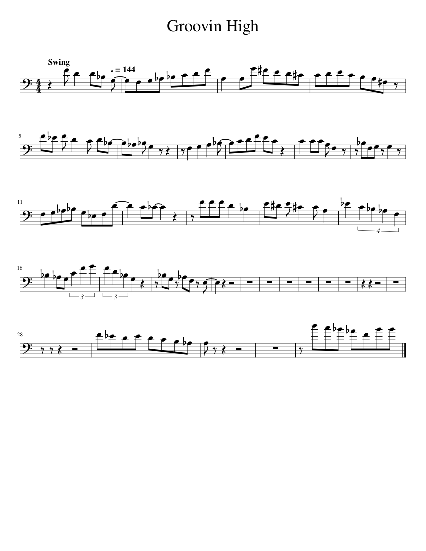 Groovin_High Sheet music for Piano (Solo) Easy | Musescore.com