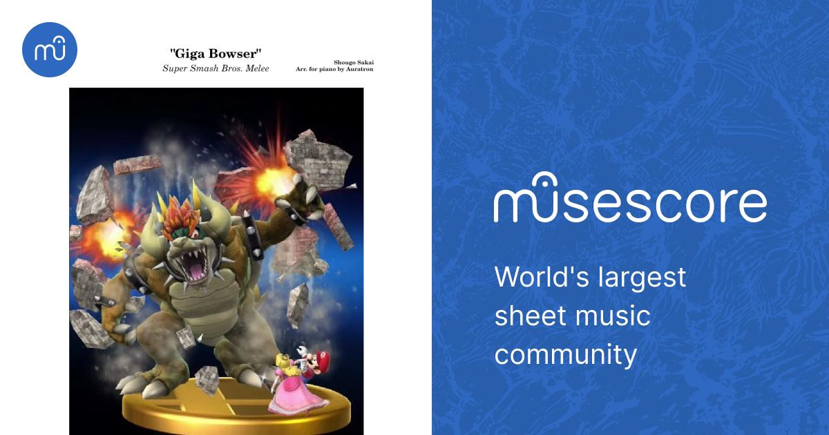 Giga Bowser Sheet music for Piano (Solo) | Musescore.com