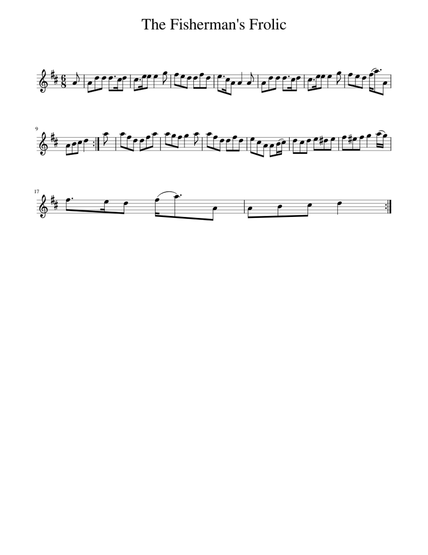 The Fisherman's Frolic Sheet music for Piano (Solo) | Musescore.com