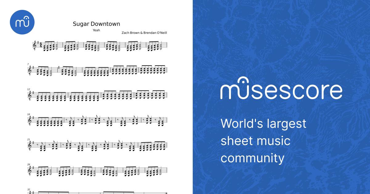 Sugar Downtown Sheet Music for Piano (Solo) Easy | MuseScore.com