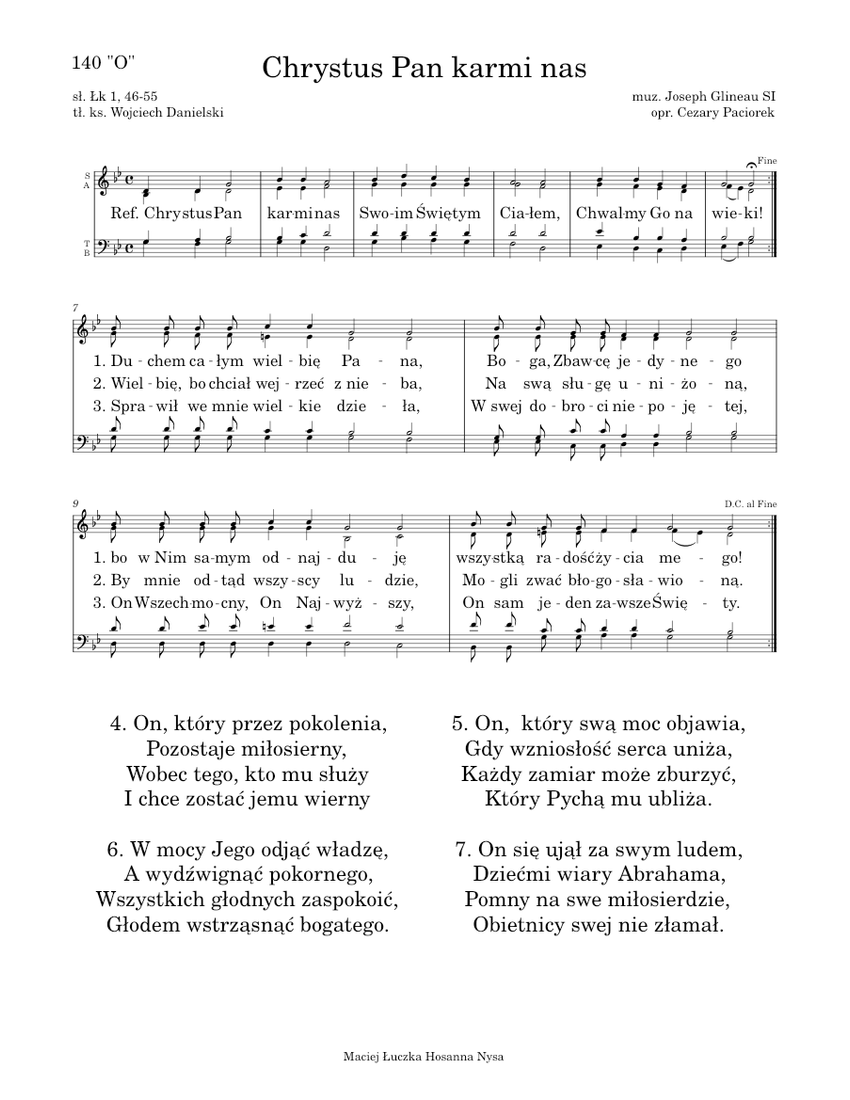 Chrystus_Pan_karmi_nas - piano tutorial