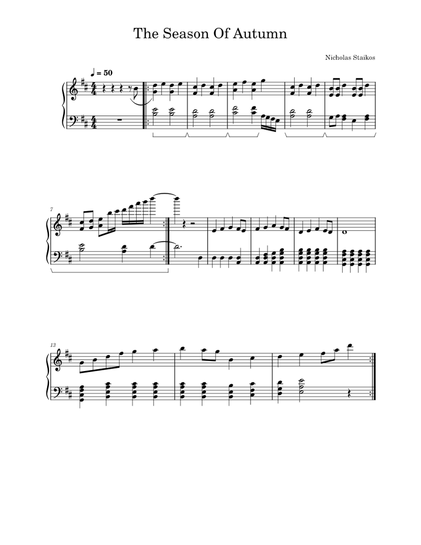 The_Season_Of_Autumn Sheet music for Piano (Solo) | Musescore.com
