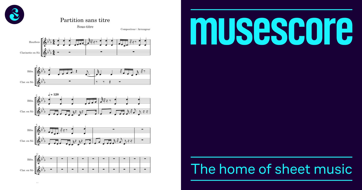 random Sheet Music for Oboe, Clarinet other (Woodwind Duet) | MuseScore.com