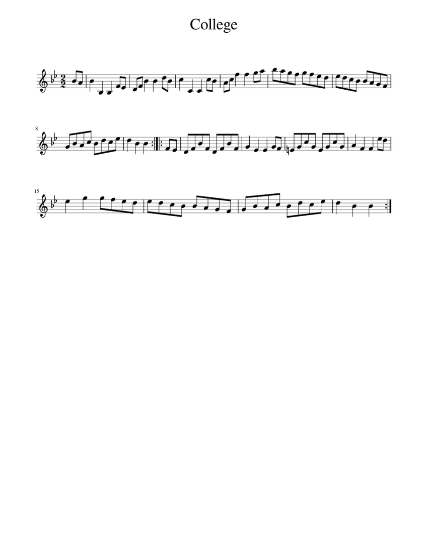 College Sheet music for Piano (Solo) Easy | Musescore.com