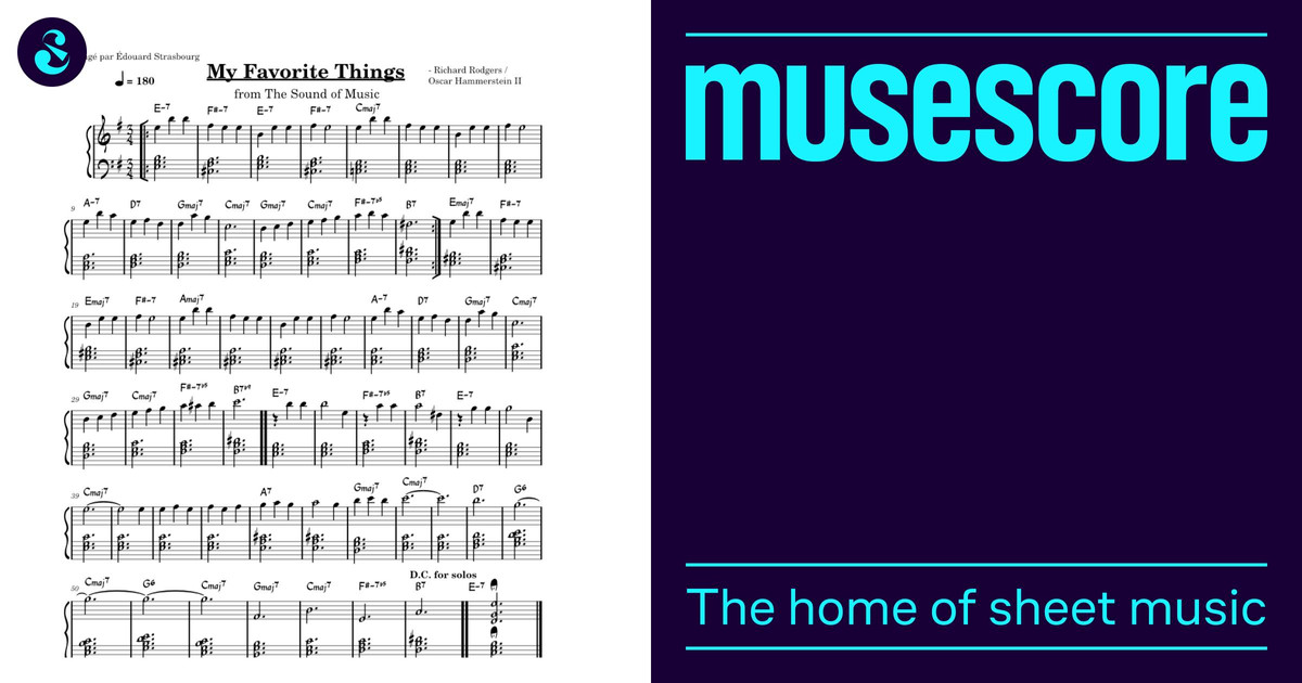 My Favorite Things Sheet music for Piano (Solo) Easy | Musescore.com