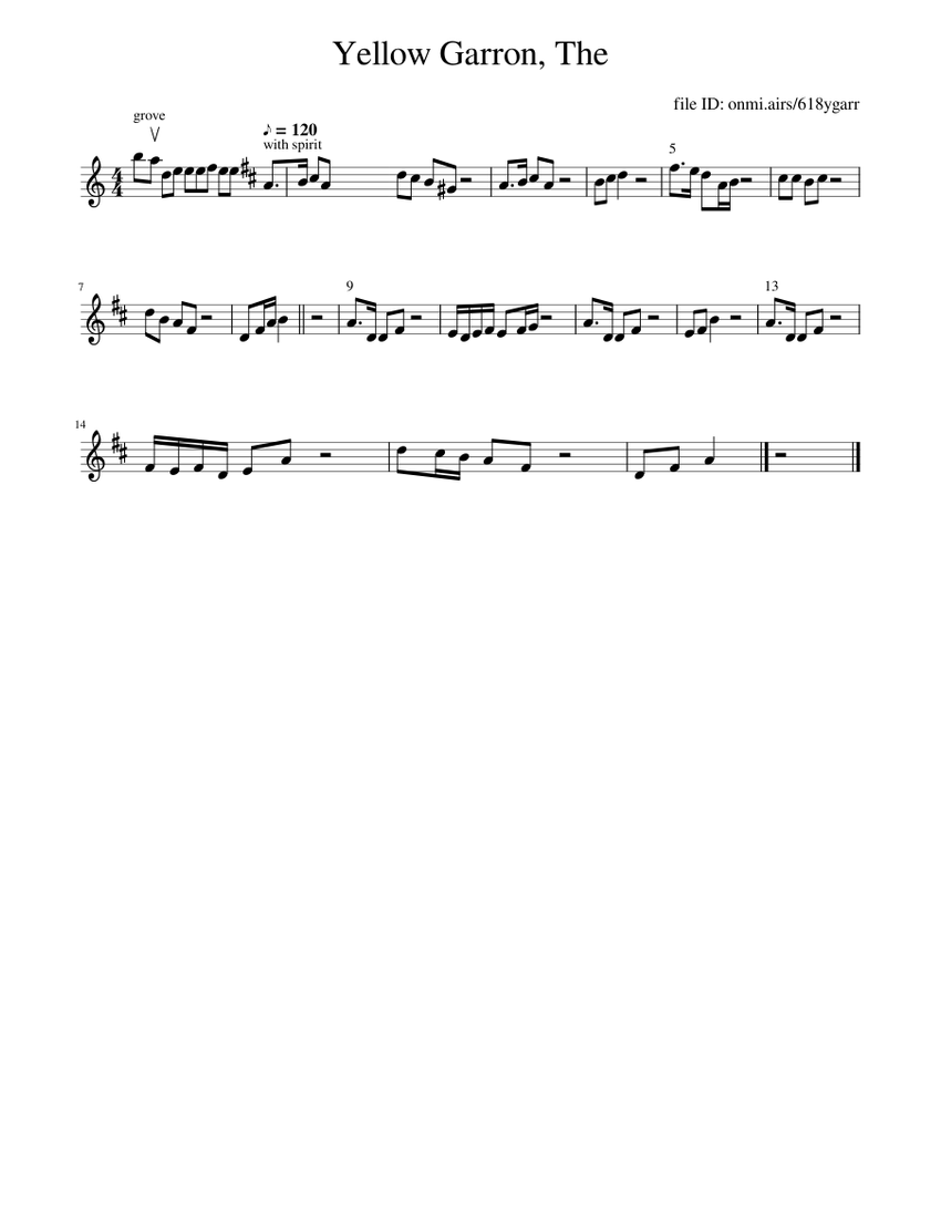 The Yellow Garron Sheet music for Piano (Solo) Easy | Musescore.com