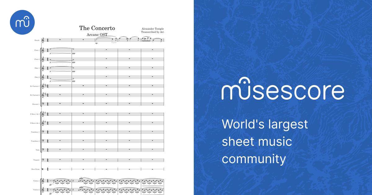 The Concerto (Arcane OST) - Alexander Temple Sheet Music for Trombone ...