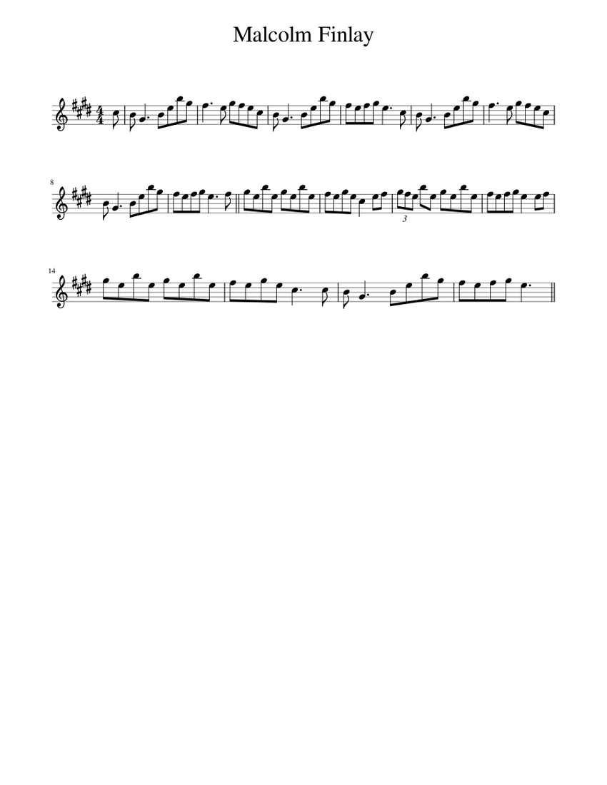 Malcolm Finlay Sheet music for Piano (Solo) Easy | Musescore.com