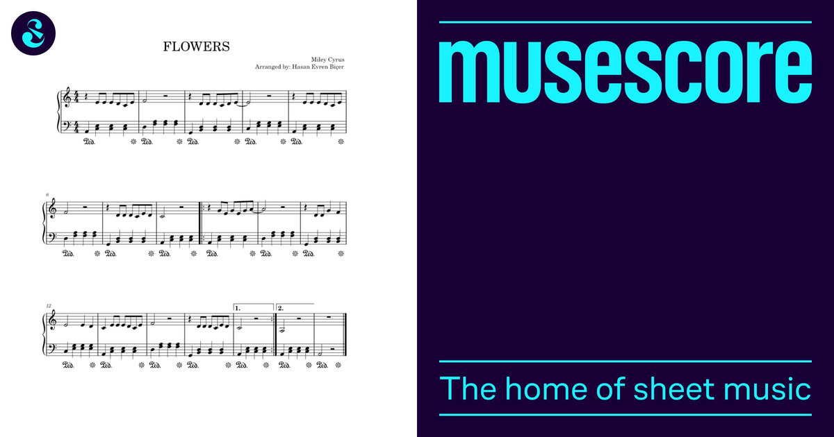 FLOWERS Sheet music for Piano (Solo) Easy | Musescore.com
