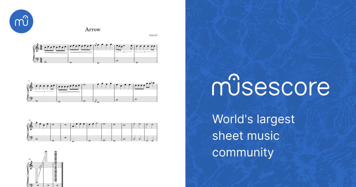 Arrow Sheet music for Piano (Solo) Easy | Musescore.com