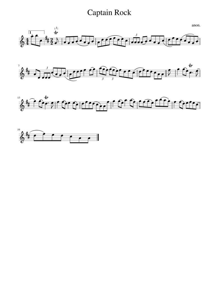 Captain Rock Sheet music for Piano (Solo) Easy | Musescore.com