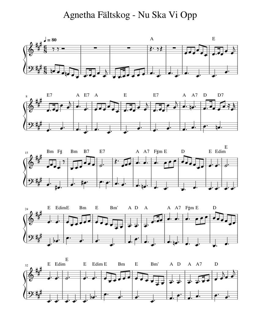 Nu Ska Vi Opp – Agnetha Fältskog Jules Sylvain Nu Ska Vi Opp – Jules ...