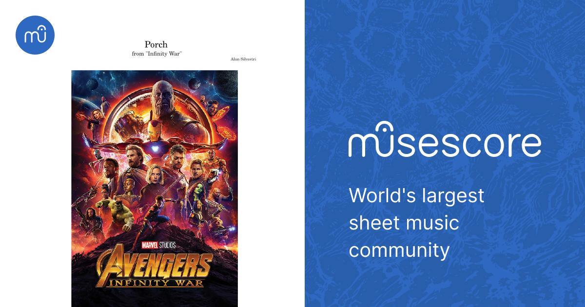 Porch – Alan Silvestri "Avengers: Infinity War" Sheet Music for Timpani ...