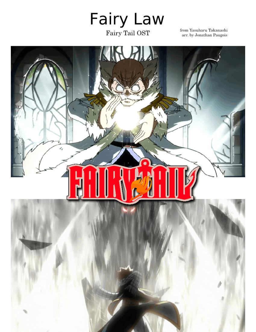 (WIP) Fairy Law | Fairy Tail Sheet music for Trombone, Organ, Tuba ...