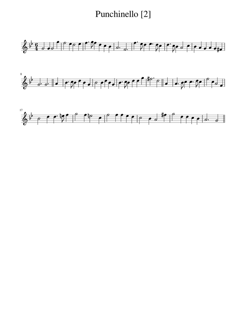 Punchinello Sheet music for Piano (Solo) | Musescore.com