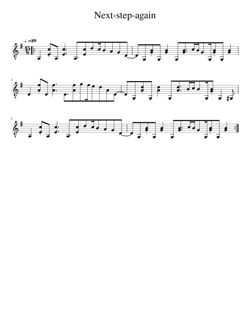 Next step Sheet Music for Guitar (Solo) | MuseScore.com