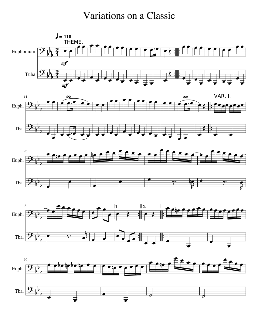 Variations on a Classic - piano tutorial