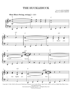 Play Official version of The Hucklebuck Sheet Music by Andy Gibson for ...