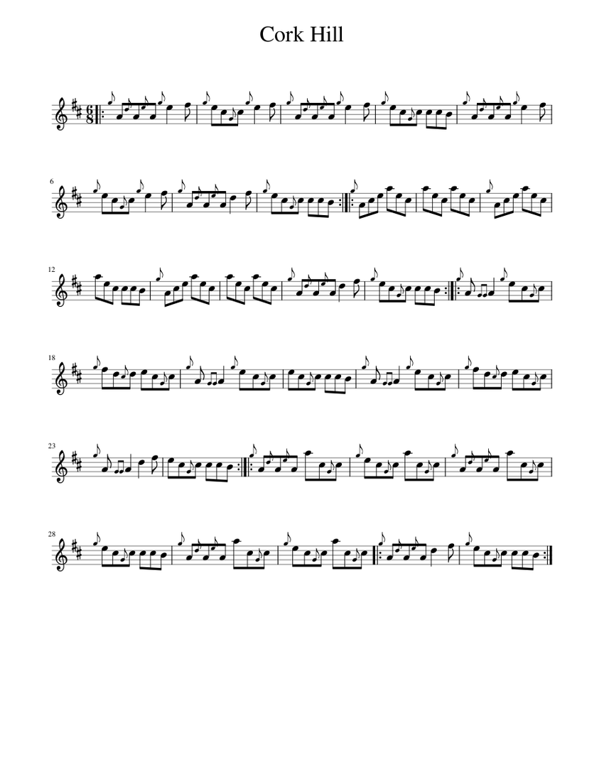 Cork Hill Sheet music for Piano (Solo) Easy | Musescore.com