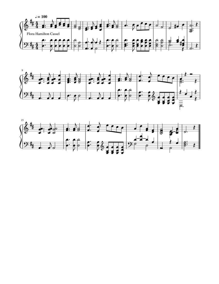 We will give our hearts to Jesus - Flora Hamilton Cassel Sheet music ...
