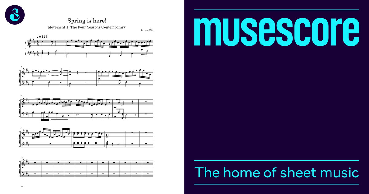 Spring is here Sheet music for Piano (Solo) Easy | Musescore.com