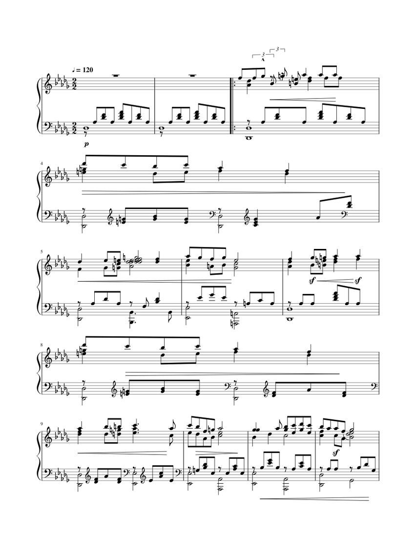 Nicola Piovani: "La Tigre e la Neve" Sheet music for Piano (Solo ...