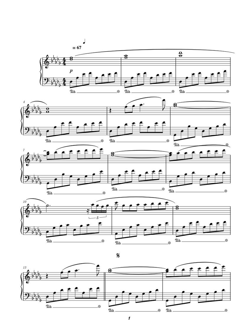 Bilitis Theme - Francis Lai Sheet music for Piano (Solo) | Musescore.com