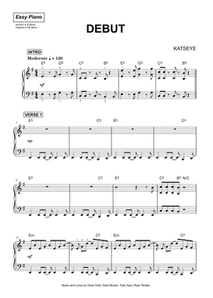 Play Official version of Debut Sheet Music by Katseye for Piano ...