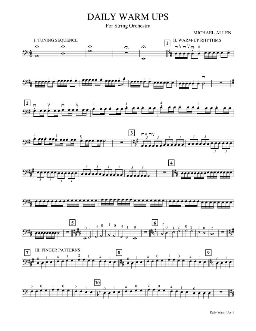 DAILY WARM UPS Sheet music for Piano (Solo) | Musescore.com