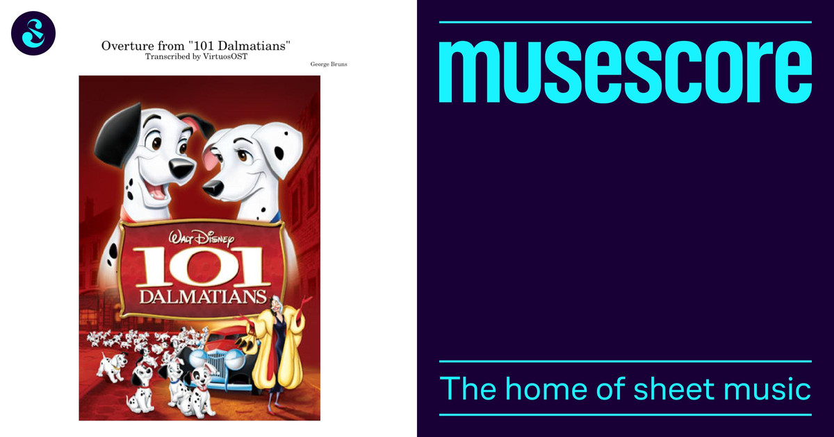 Overture (101 Dalmatians) – George Bruns Sheet Music for Trombone, Tuba ...