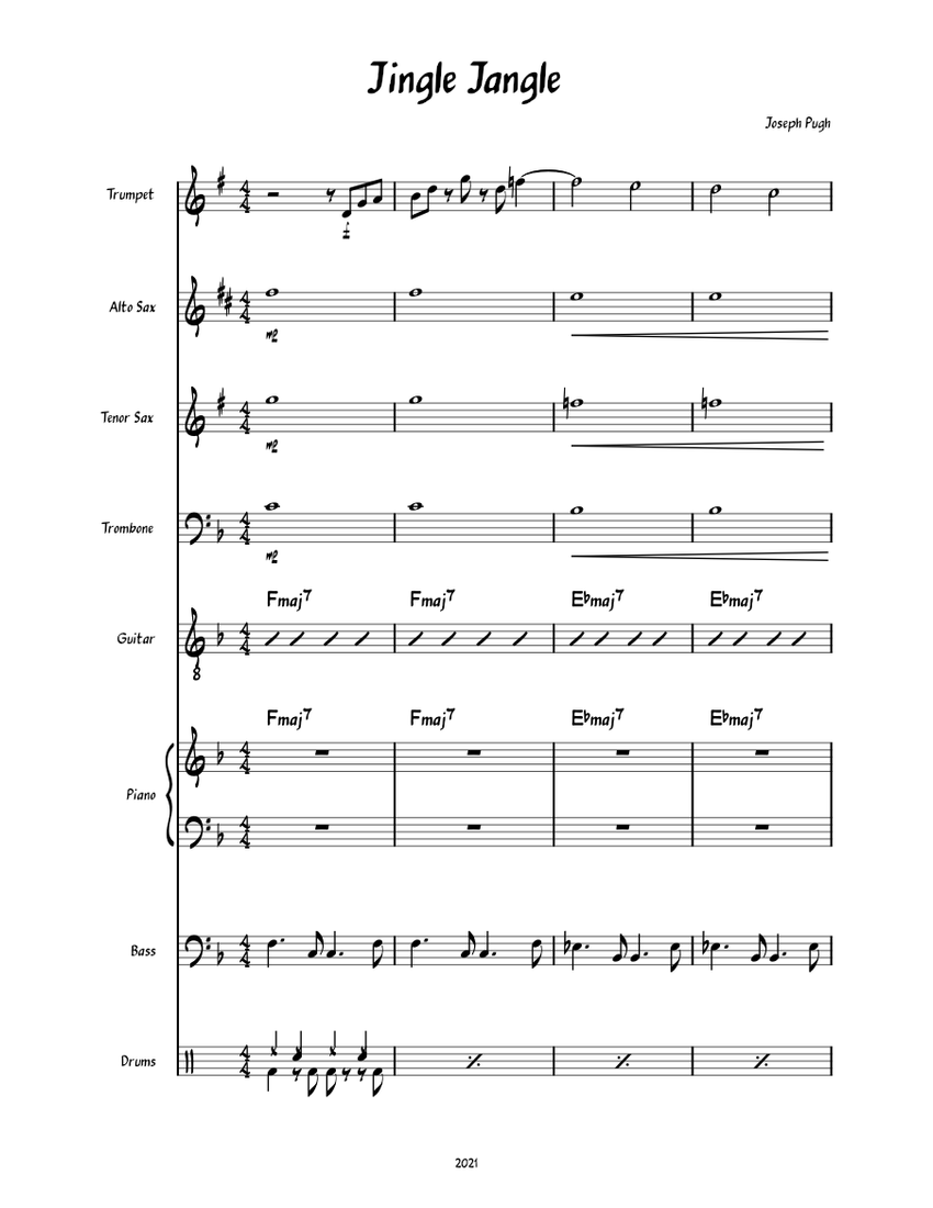 Jingle_Jangle-Joseph Pugh - piano tutorial