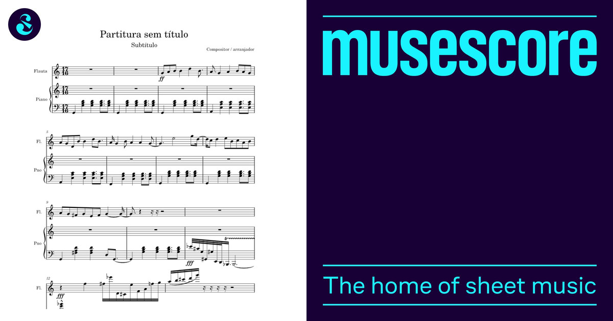 Partitura sem título – luccaforpastore@gmail.com Sheet music for Piano ...