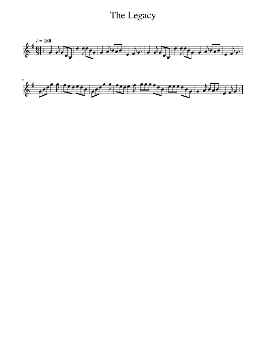 The Legacy Sheet music for Piano (Solo) Easy | Musescore.com