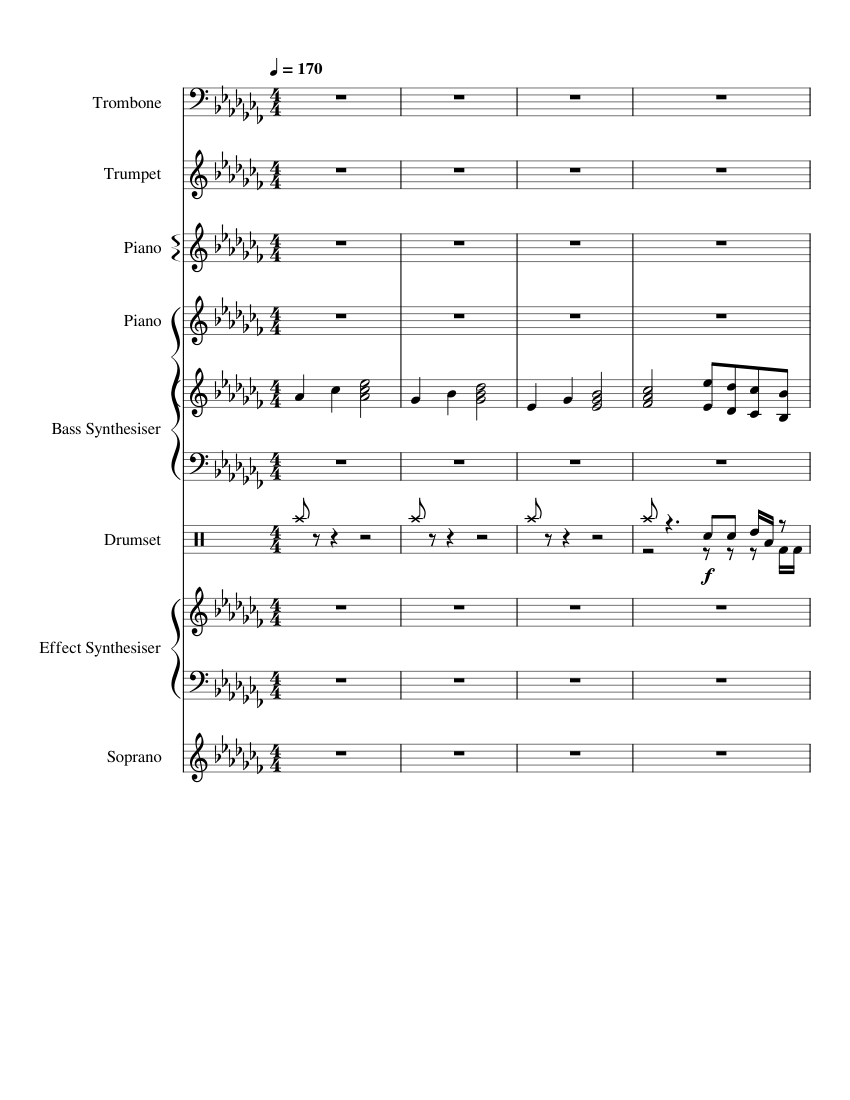 Vs. Oswald 2nd song 'Grace' (Hypothetical FNF Mod) Sheet music for ...