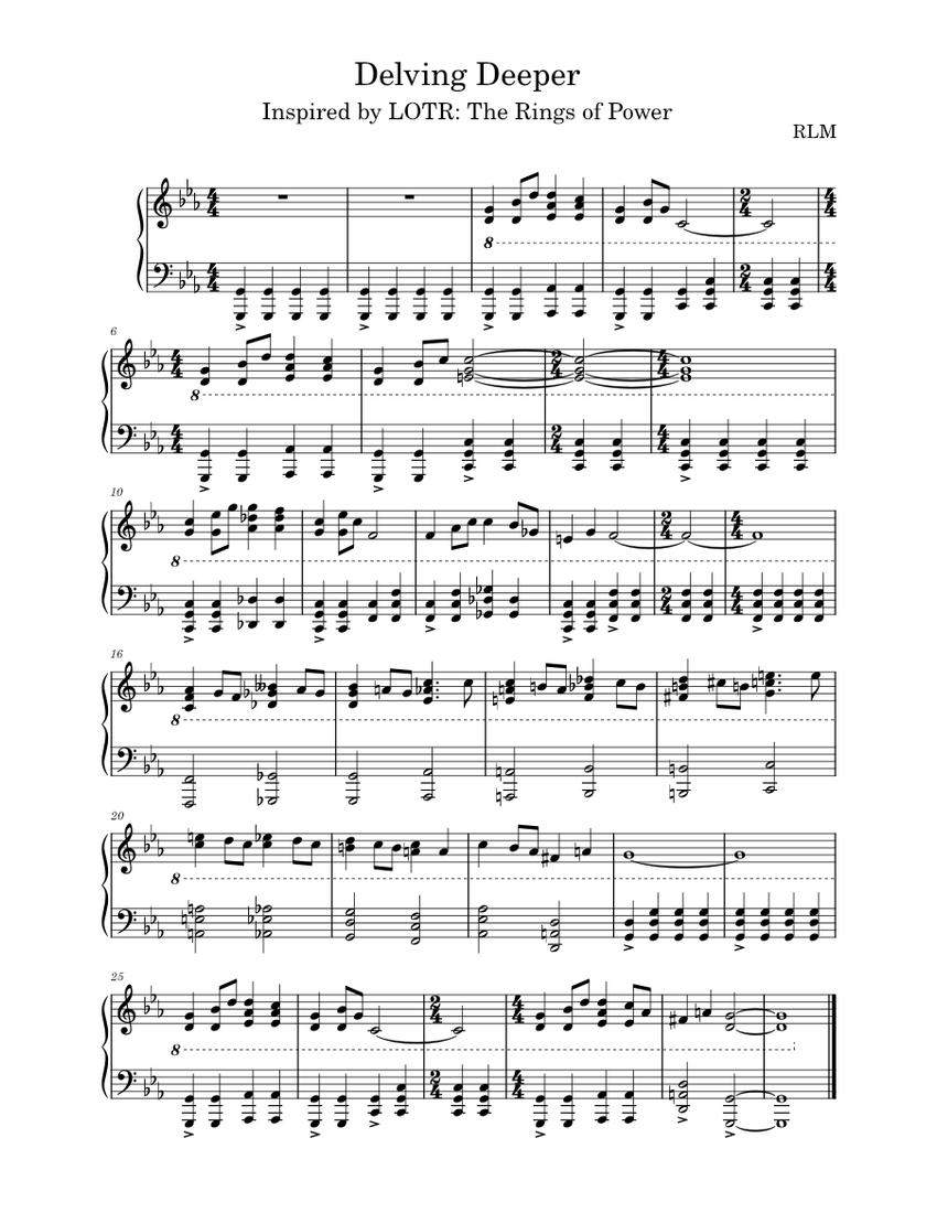 Delving Deeper Sheet music for Piano (Solo) | Musescore.com