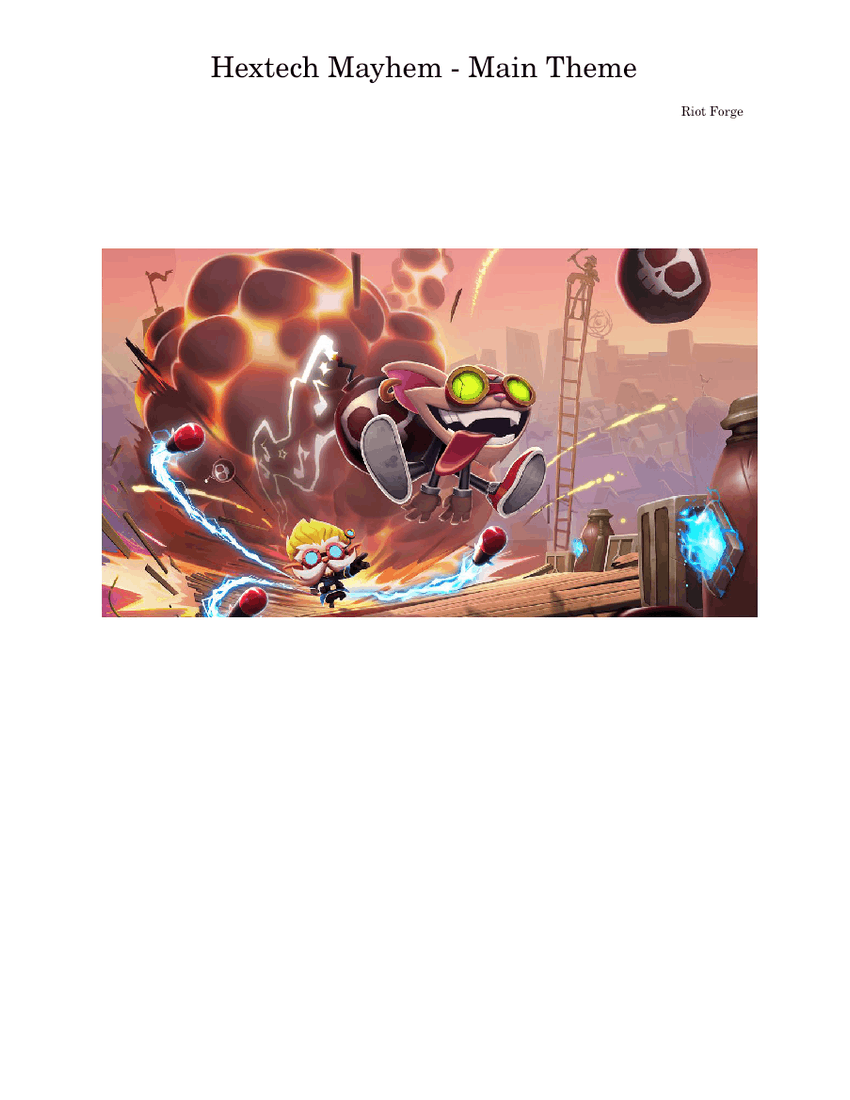 Hextech Mayhem – Stemage Sheet music for Piano, Timpani, Snare drum, Violin & more instruments ...