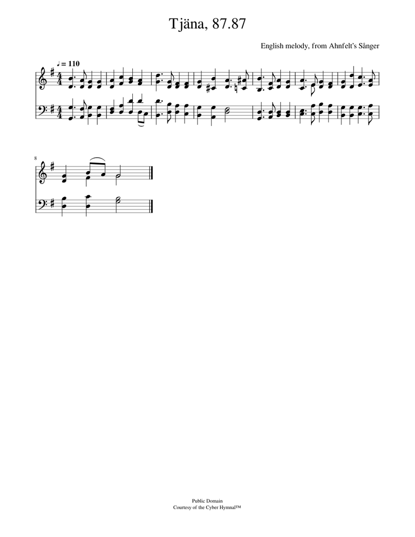 Hark! what mean those holy voices? - Oskar Ahnfelt Sheet Music for Piano (Piano Duo) | MuseScore.com