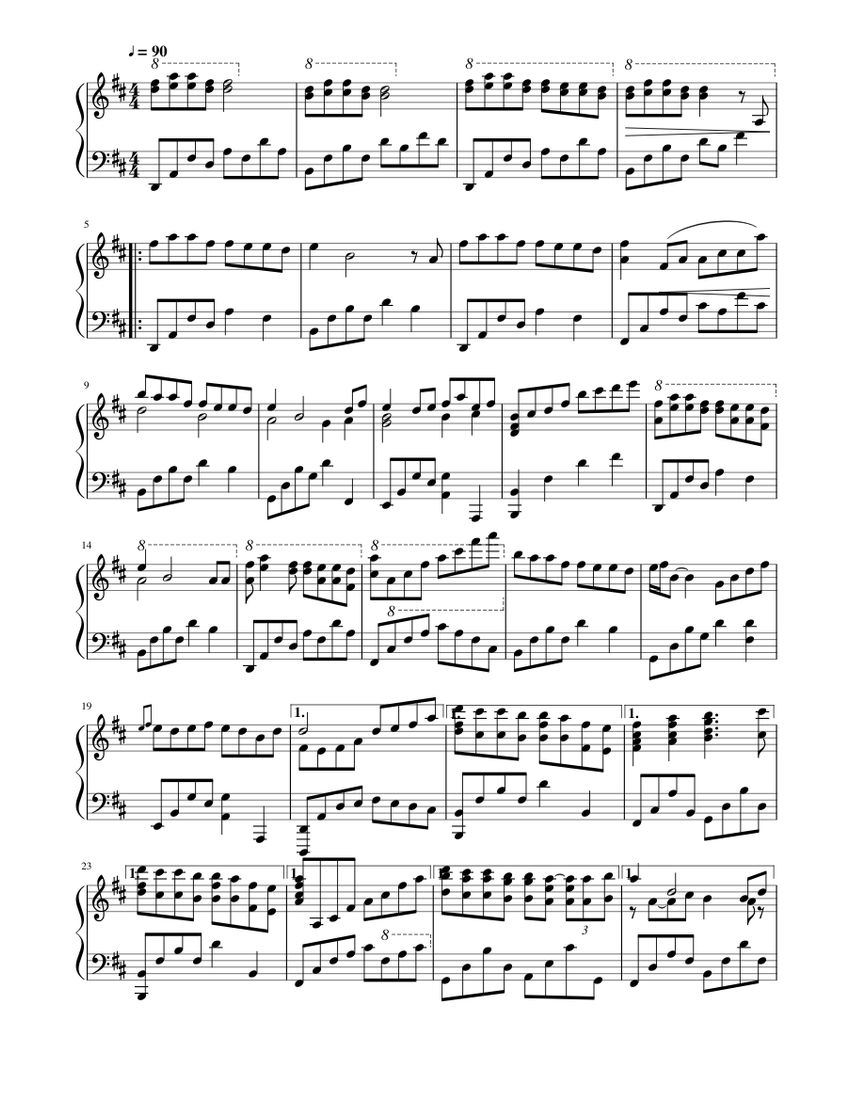 Colors Of The Wind Sheet Music for Piano (Solo) | MuseScore.com
