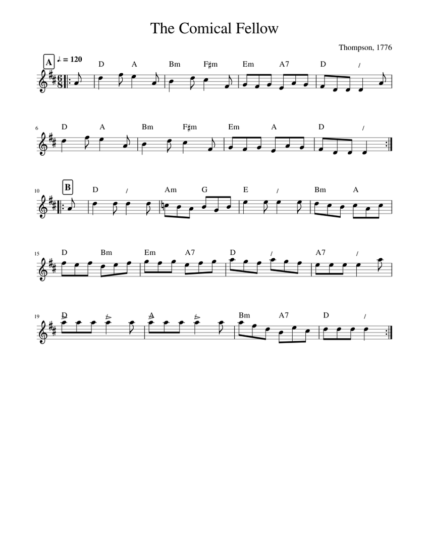 The Comical Fellow Sheet music for Piano (Solo) | Musescore.com
