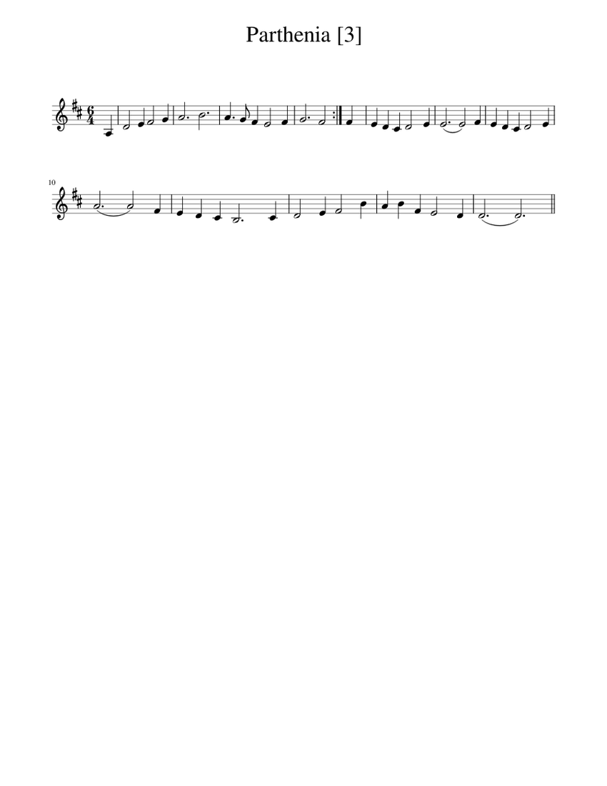 Parthenia Sheet music for Piano (Solo) | Musescore.com