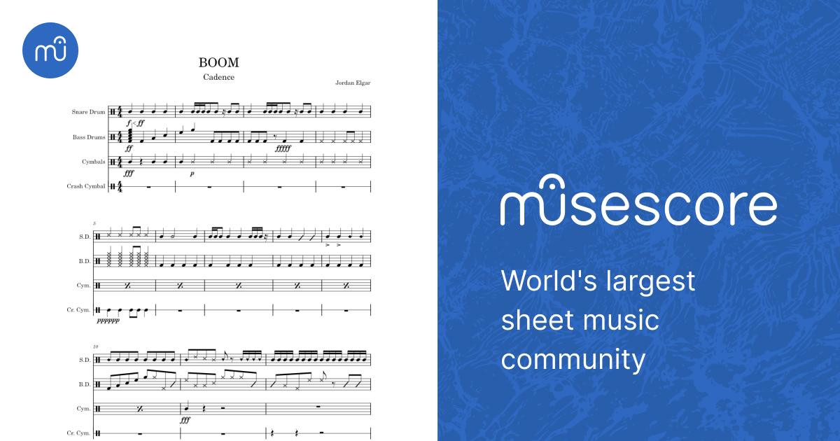 BOOM Sheet music for Tuba, Strings group, Trumpet other (Mixed Quartet ...