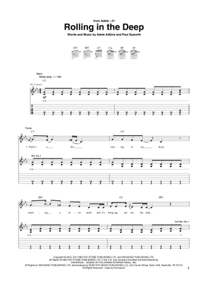 adele rumour has it chords