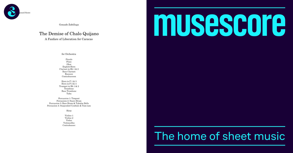 The Demise of Chalo Quijano for videoscore Sheet music for Trombone ...