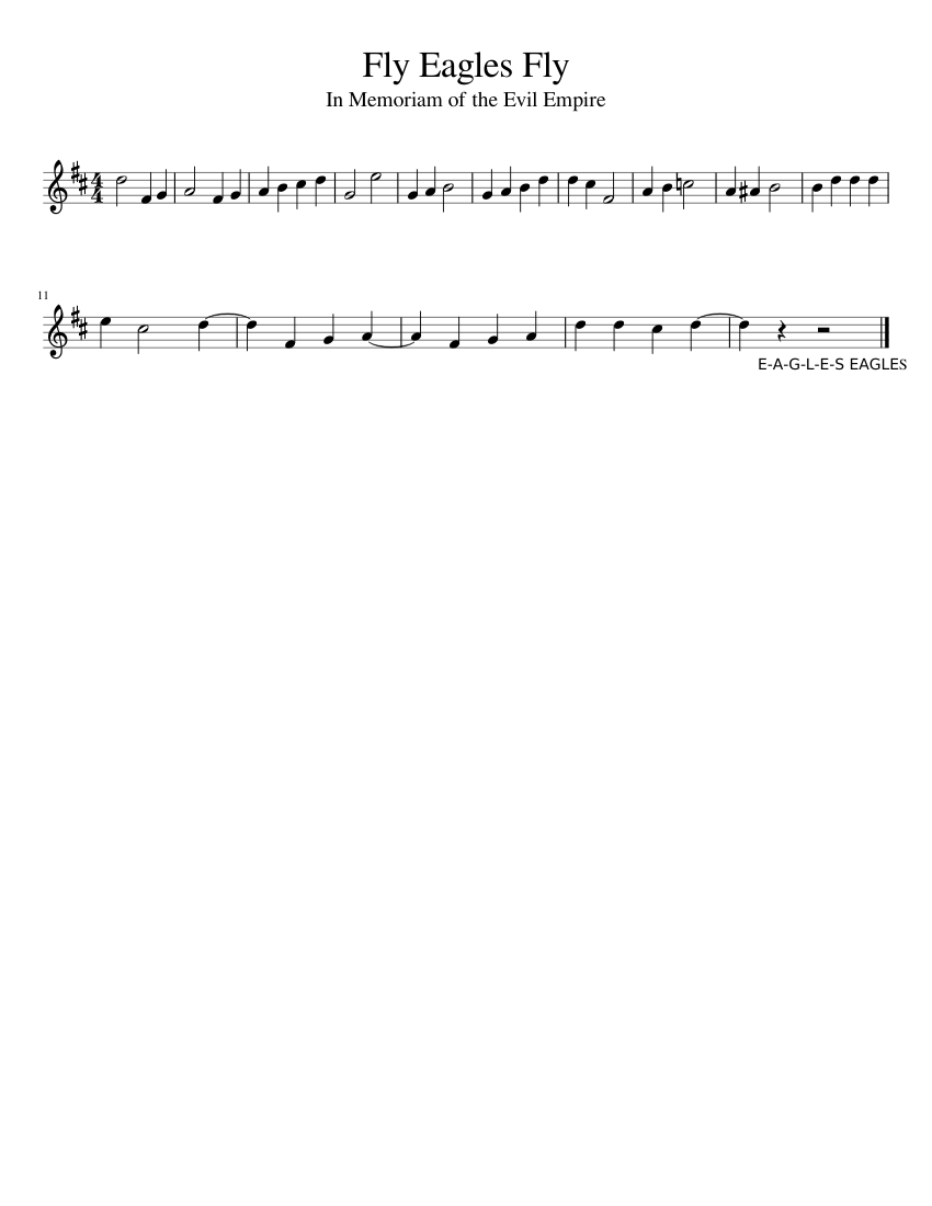 Eagles fly - Bay City Rollers Sheet Music for Trumpet in b-flat (Solo ...
