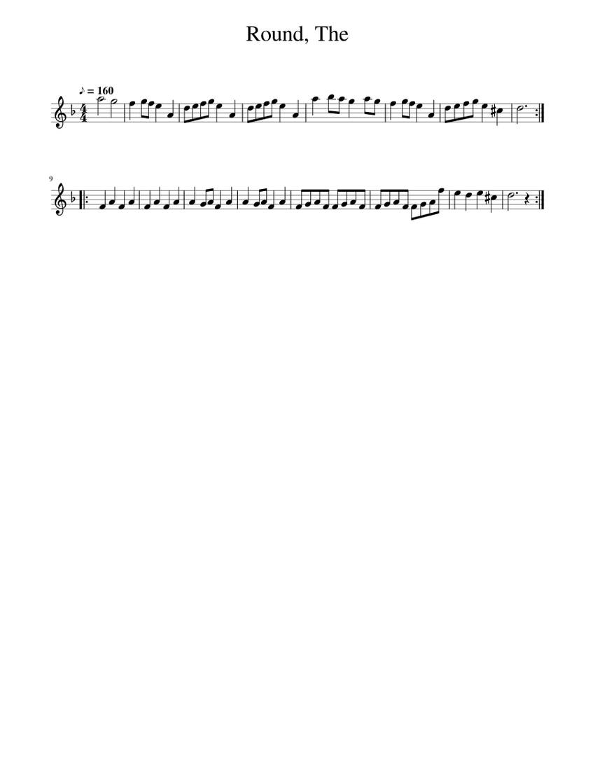 The Round Sheet music for Piano (Solo) Easy | Musescore.com
