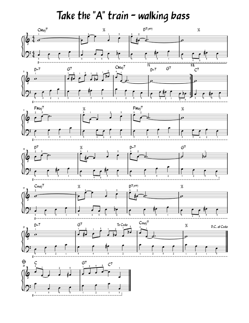 Take the A Train - Helene Fischer Sheet Music with Chords for Piano ...