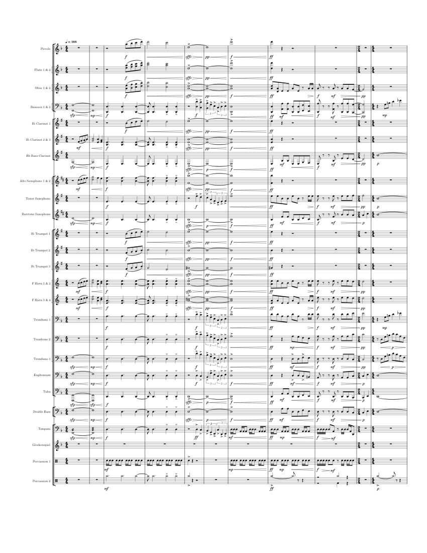 Head Trauma Sheet music for Trombone, Euphonium, Tuba, Flute piccolo ...